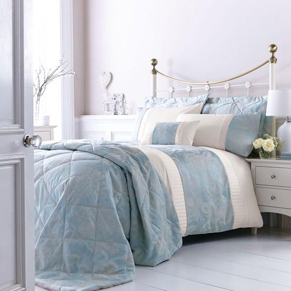 Olivia Duck Egg Bed Linen Collection | Dunelm Olivia Duck Egg Bed Linen Collection | Dunelm