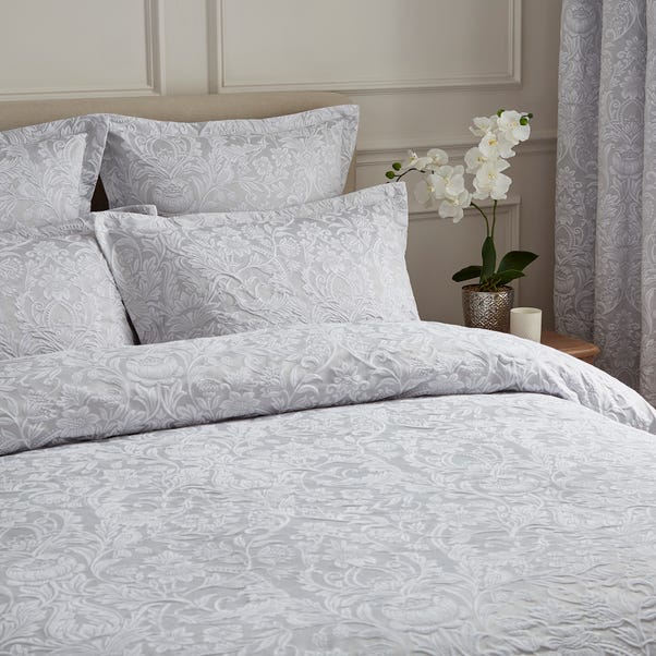Dorma Winchester Jacquard Grey Duvet Cover Dunelm