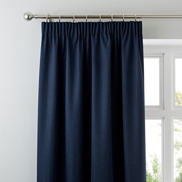 Solar Blackout Pencil Pleat Curtains Dunelm