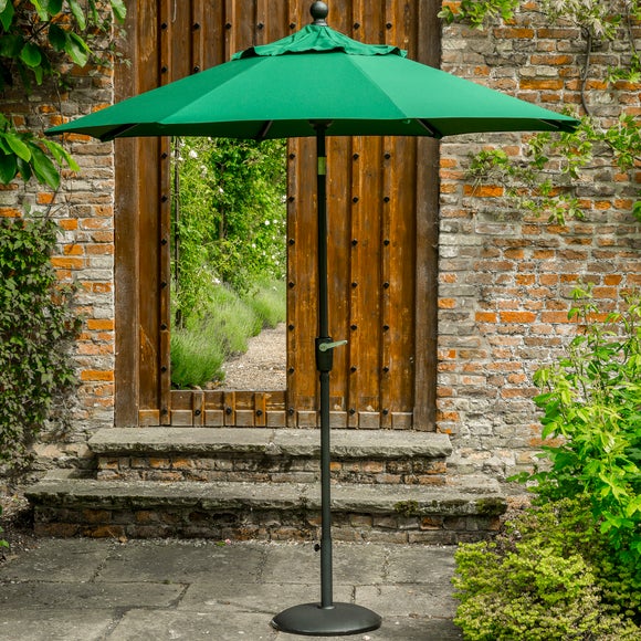 Elizabeth Crank and Tilt Green Parasol Dunelm