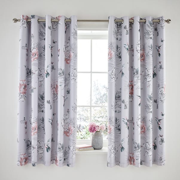 Heavenly Hummingbird Blackout Bedding Eyelet Curtains Dunelm