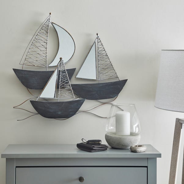 Mirrored Boats Wall Art Dunelm