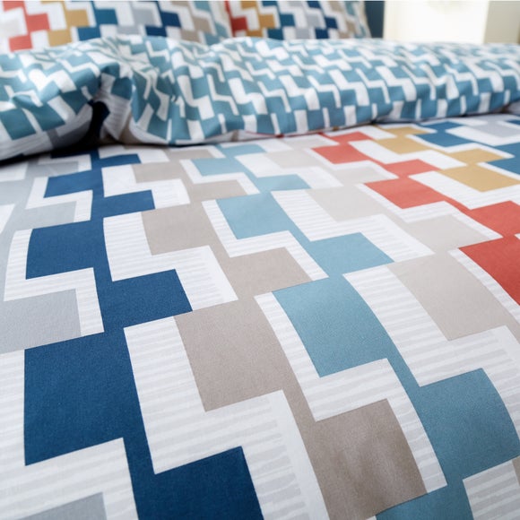 Bianca Fine Linens Dakota Geo Egyptian Cotton Duvet Cover and ...