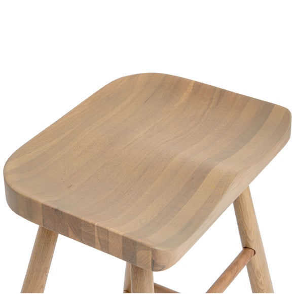 Loxwood Oak Bar Stool | Dunelm