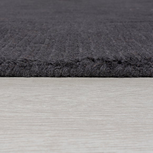 Boston Wool Border Rug | Dunelm