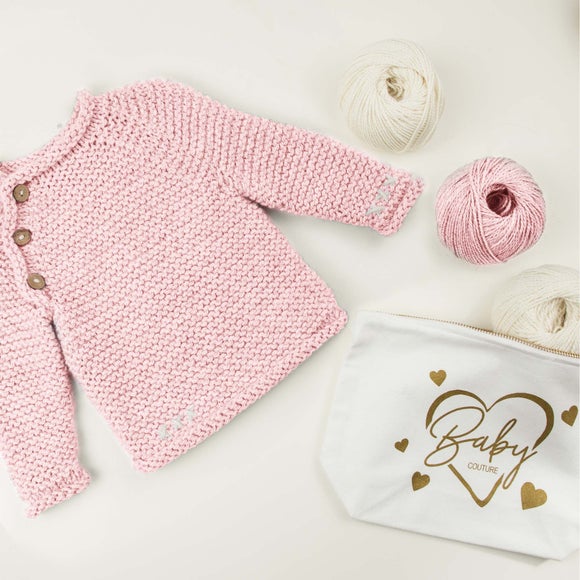 Blossom Baby Jumper Knitting Kit | Dunelm