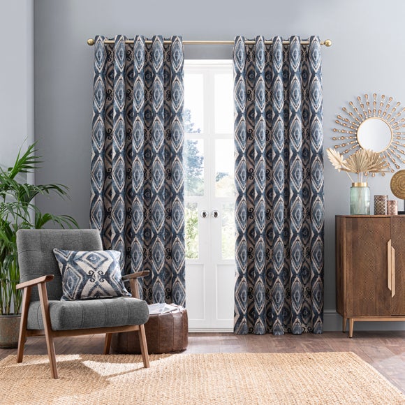 Navy and grey curtains store