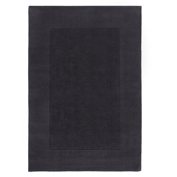 Boston Wool Border Rug | Dunelm