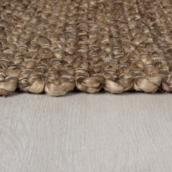 Chunky Jute Woven Rug | Dunelm