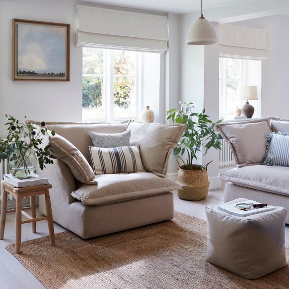 Chunky Jute Woven Rug | Dunelm