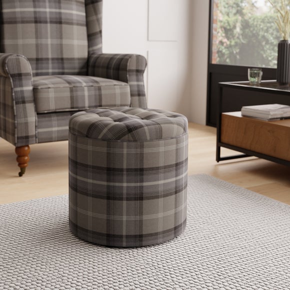 Grey Footstools | Dunelm