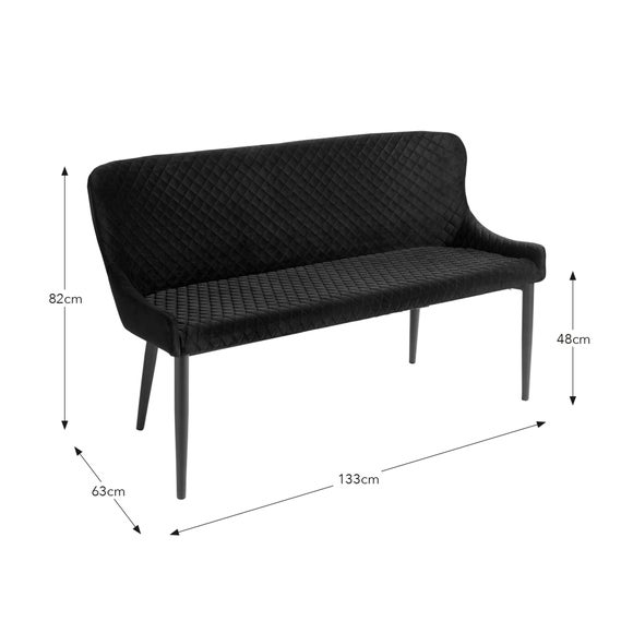 Montreal Large Dining Bench Seat | Dunelm