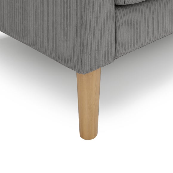 Jacob Cord Compact Corner Chaise Sofa | Dunelm