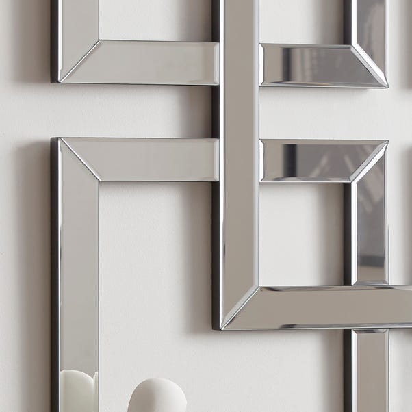 Luxe Decorative Geo Wall Art Mirror 85cm Dunelm
