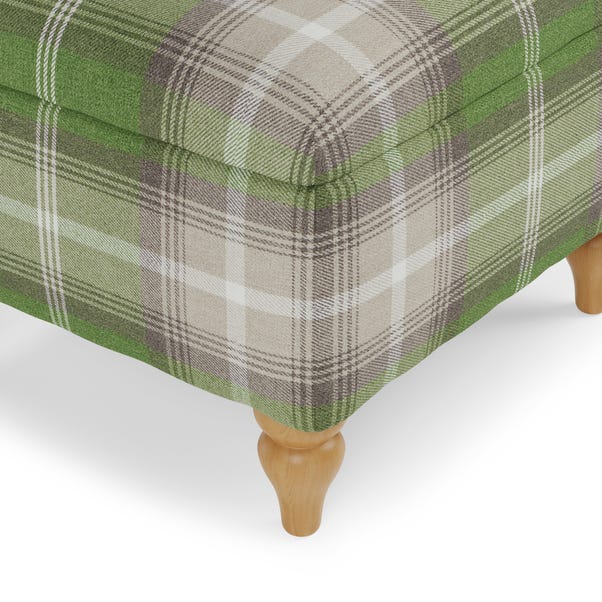 Oswald Check Storage Footstool Tapered Leg | Dunelm Oswald Check Storage Footstool Tapered Leg | Dunelm