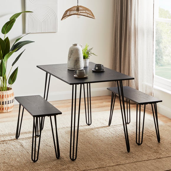 Bella Dining Table and Bench Set | Dunelm