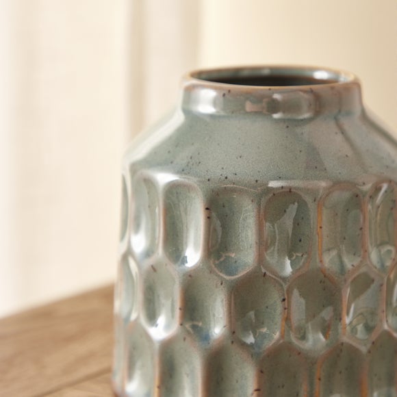 Concave Ceramic Vase | Dunelm