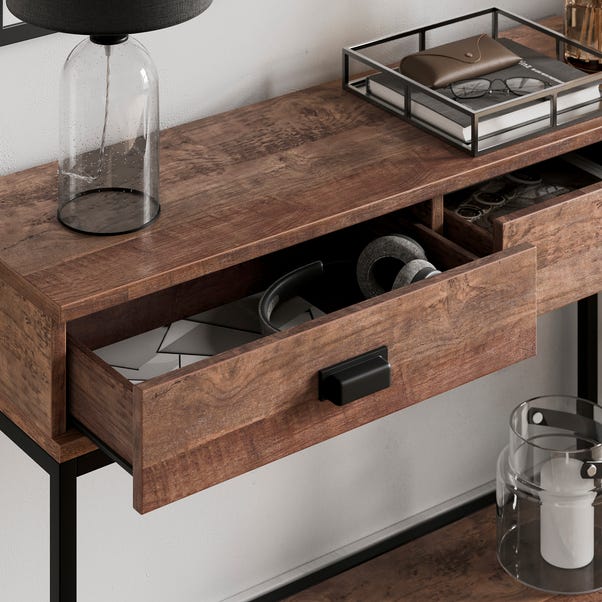 Fulton Console Table Pine Dunelm