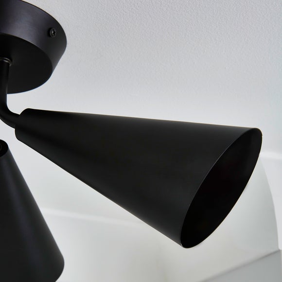 Cone 3 Light Ceiling Fitting | Dunelm