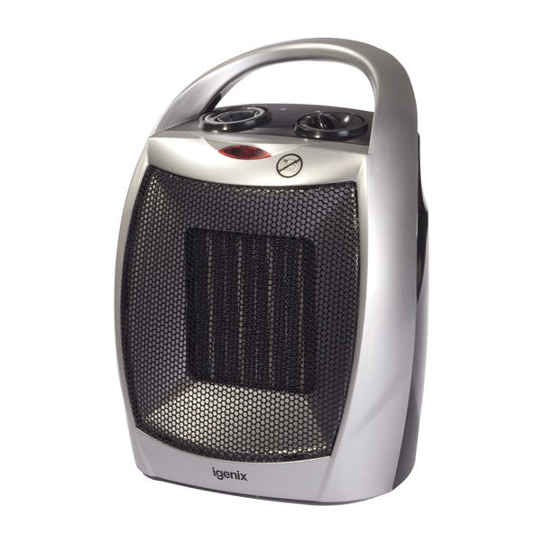 Igenix 1800W Grey PTC Ceramic Fan Heater | Dunelm Igenix 1800W Grey PTC Ceramic Fan Heater | Dunelm