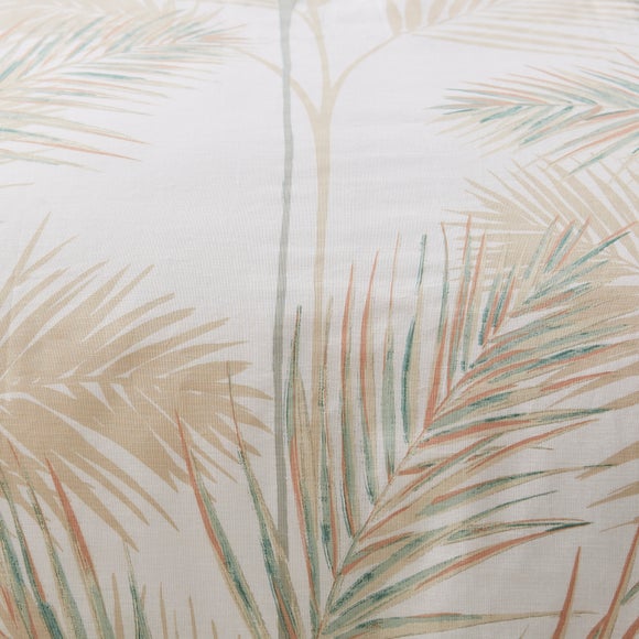 Priya Palm Green Duvet Cover and Pillowcase Set | Dunelm