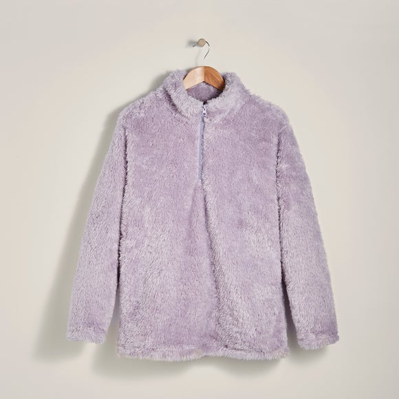 Teddy Half Zip Hoodie | Dunelm