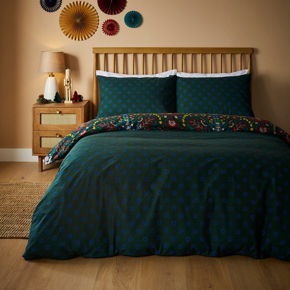 Nutcracker Reversible Duvet Cover and Pillowcase Set | Dunelm