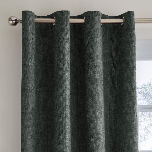 Ensley Chenille Thermal Eyelet Curtains Dunelm
