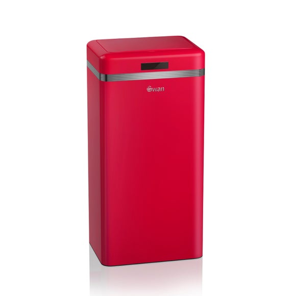 Swan Retro 45 Square Sensor Bin | Dunelm