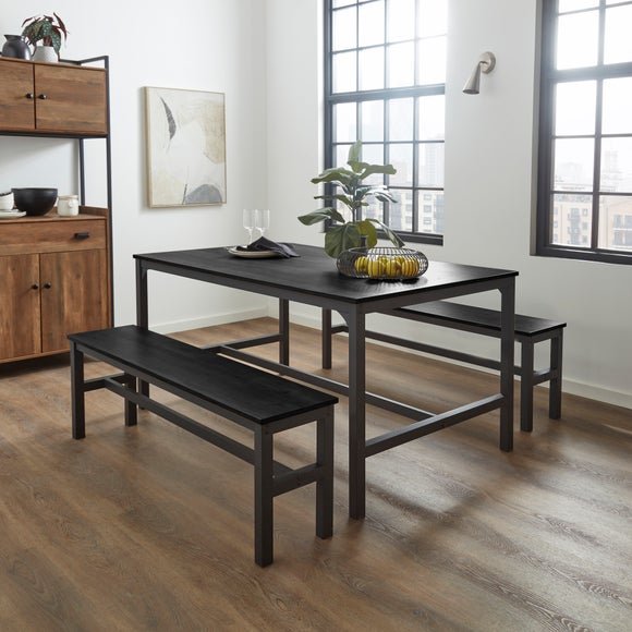 Fulton 6 Seater Dining Bench Set Dunelm