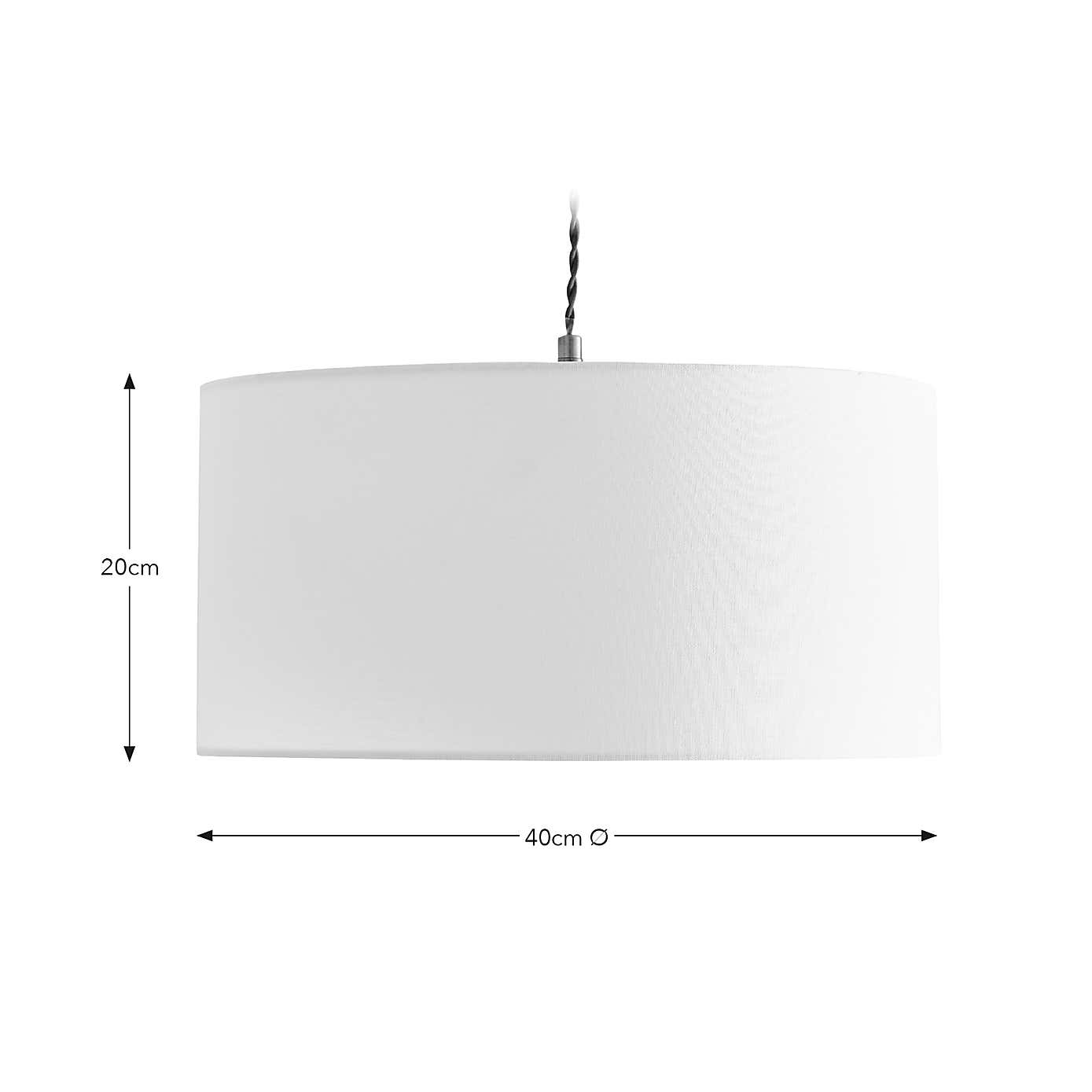 Luna Shallow Drum Lamp Shade | Dunelm Luna Shallow Drum Lamp Shade | Dunelm