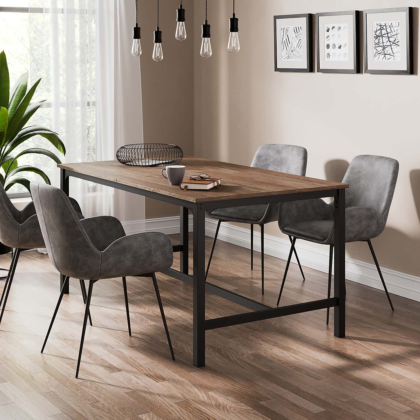 Fulton 6 Seater Rectangular Extendable Dining Table | Dunelm Fulton 6 Seater Rectangular Extendable Dining Table | Dunelm