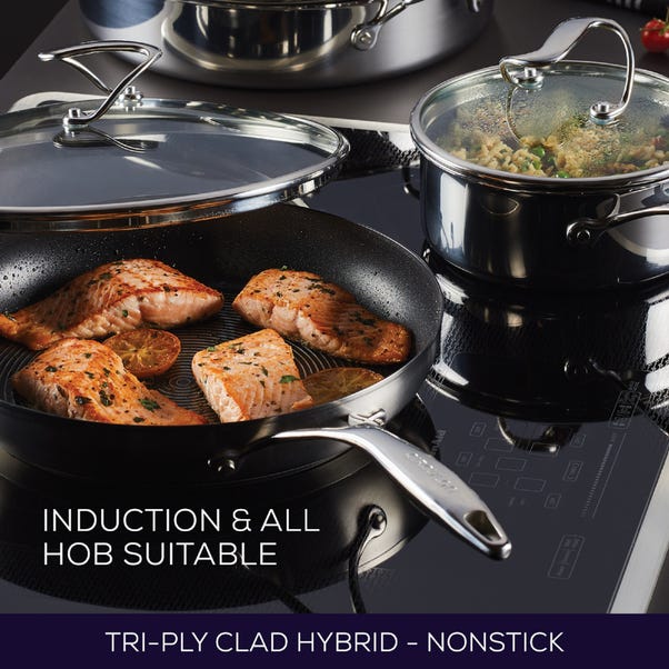Circulon C Series Non-Stick Tri-Ply Stainless Steel Skillet Pan, 25cm ... Circulon C Series Non-Stick Tri-Ply Stainless Steel Skillet Pan, 25cm ...