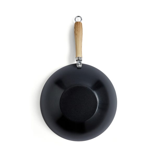 Carbon Steel Flat Base Wok, 30cm | Dunelm Carbon Steel Flat Base Wok, 30cm | Dunelm
