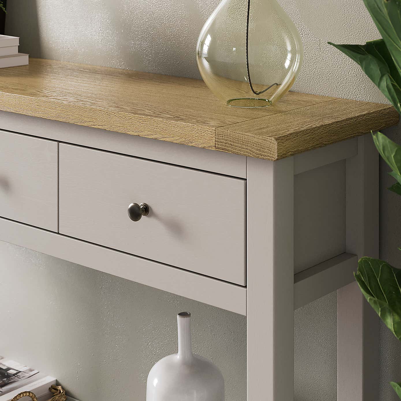 Olney Console Table Stone Dunelm