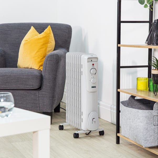 Zanussi 2kW 9 Fin Oil Filled Radiator | Dunelm Zanussi 2kW 9 Fin Oil Filled Radiator | Dunelm