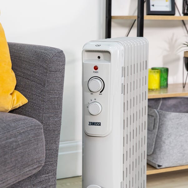 Zanussi 2kW 9 Fin Oil Filled Radiator | Dunelm Zanussi 2kW 9 Fin Oil Filled Radiator | Dunelm
