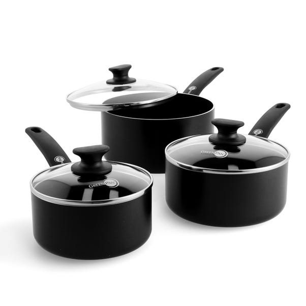 Greenpan Cambridge Aluminium Ceramic Non Stick 3 Piece Frying Pan Set