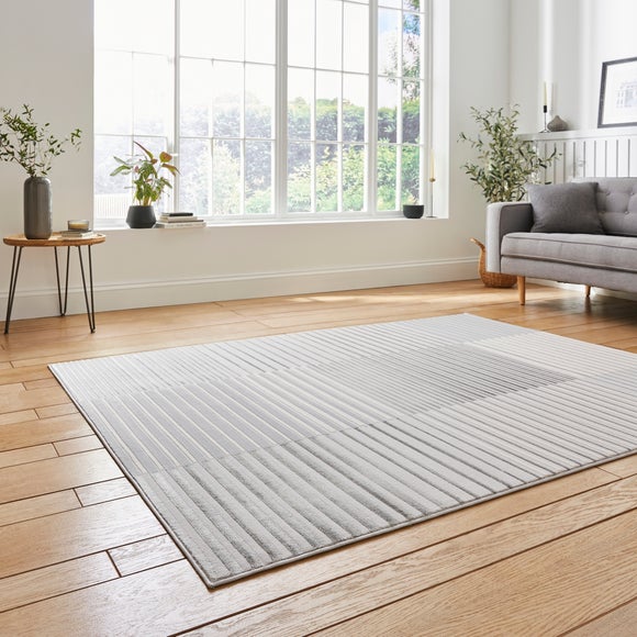 Apollo Abstract Stripe Washable Rug | Dunelm
