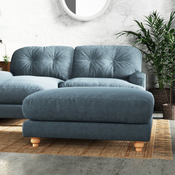 Martha Footstool Vintage Chenille