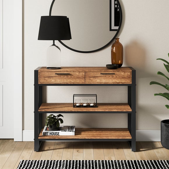 Dunelm oak console table store