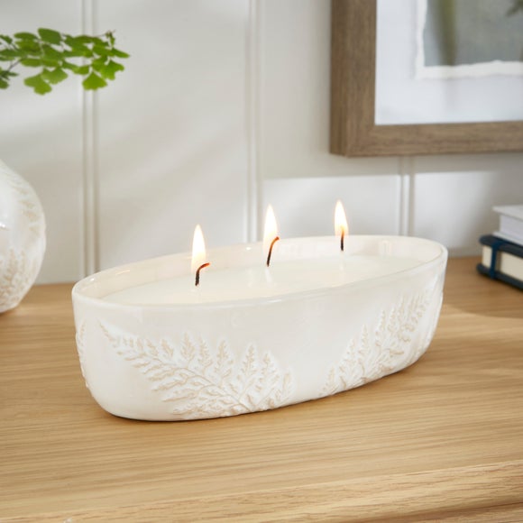 Churchgate Tobacco Flower Vanilla Oval Multi Wick Candle Dunelm