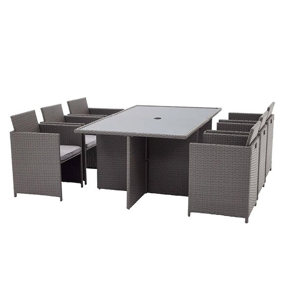 Nevada 6 Seater Cube Dining Set | Dunelm