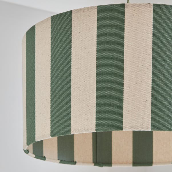 Beatrice Stripe Shallow Drum Lamp Shade | Dunelm Beatrice Stripe Shallow Drum Lamp Shade | Dunelm