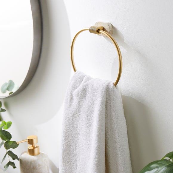 Marble towel ring store