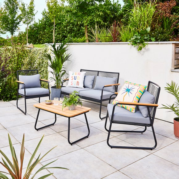 Miami Rope 4 Seater Conversation Set Dunelm