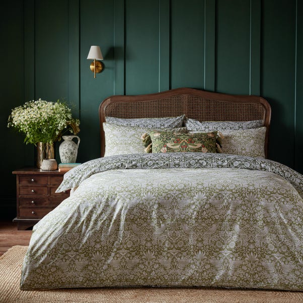 William Morris Strawberry Thief 100% Cotton Oxford Pillowcase | Dunelm William Morris Strawberry Thief 100% Cotton Oxford Pillowcase | Dunelm