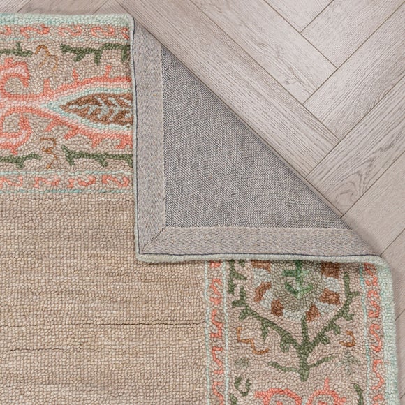 Mimi Wool Border Rug | Dunelm