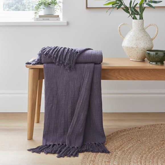 Blue Throws & Blankets | Dunelm