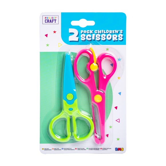 Pack of 2 Childrens Scissors | Dunelm